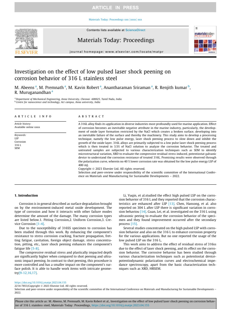 Journal Papers | PDF | Strength Of Materials | Corrosion