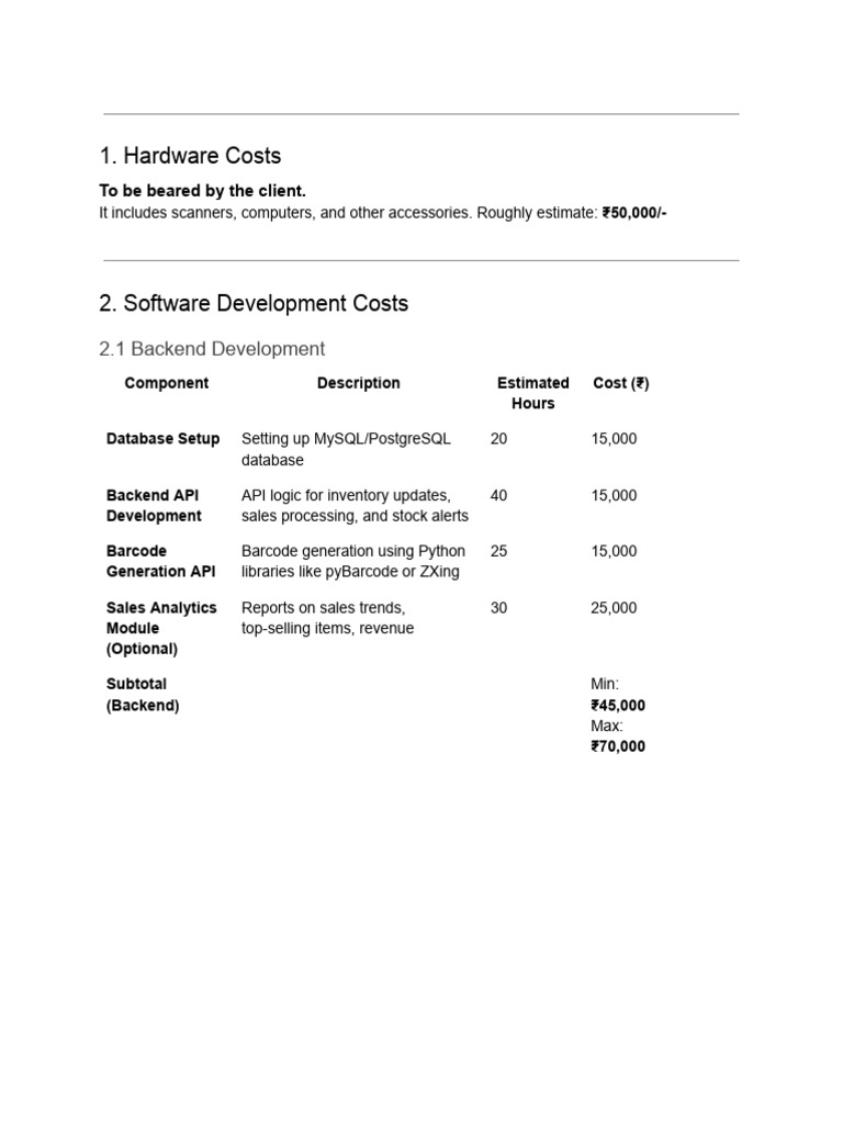 Inventory Management POS Costing | PDF | Point Of Sale | Computing