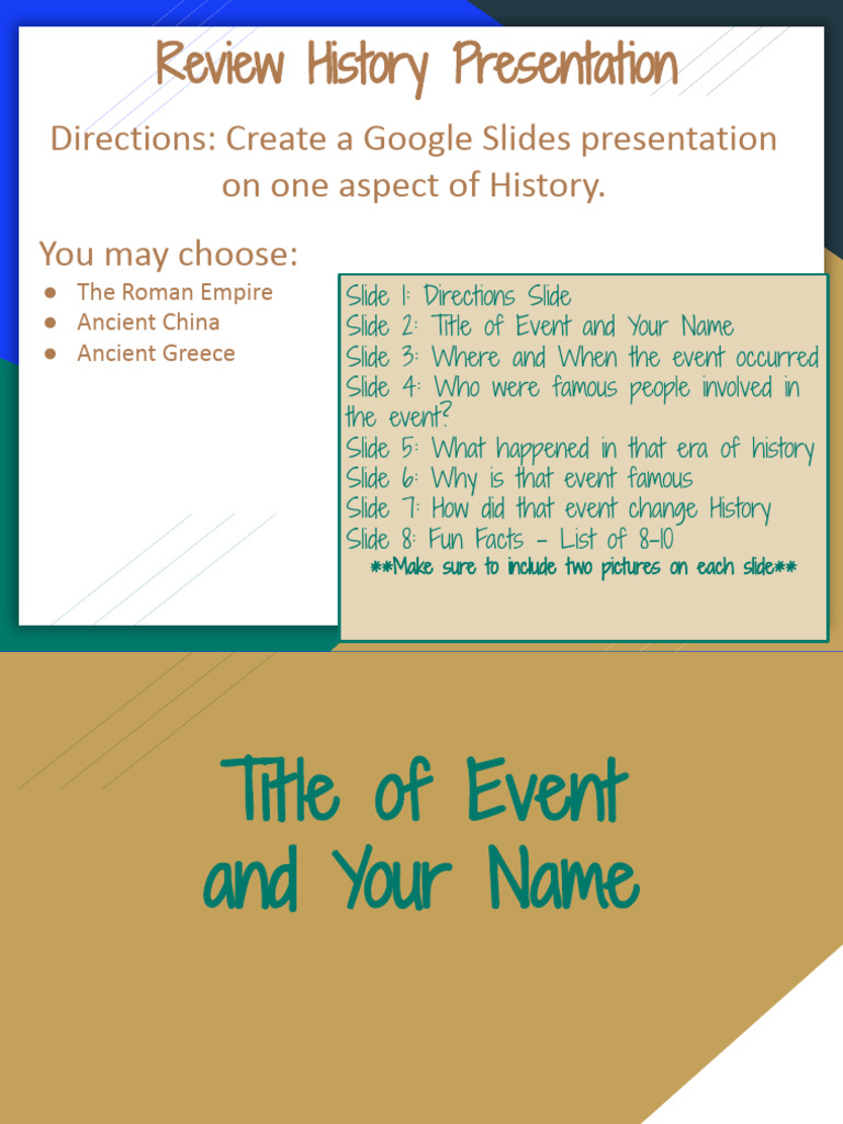 Review History Presentation Project | PDF