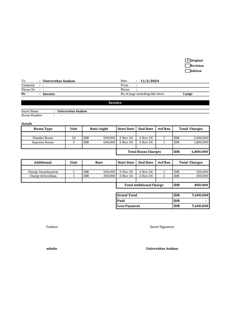 INVOICE FORM | PDF
