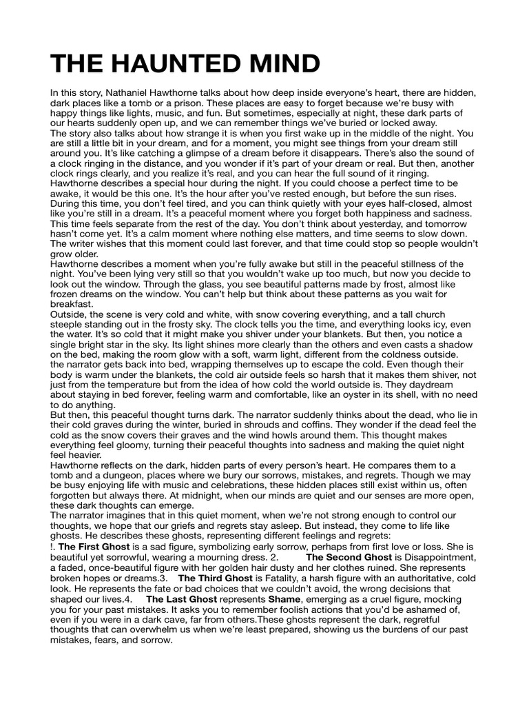 The Haunted Mind | PDF | Dream | Guilt (Emotion)