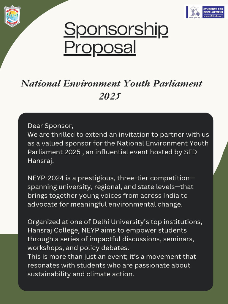 Sponsorship Proposal Tutorial | PDF