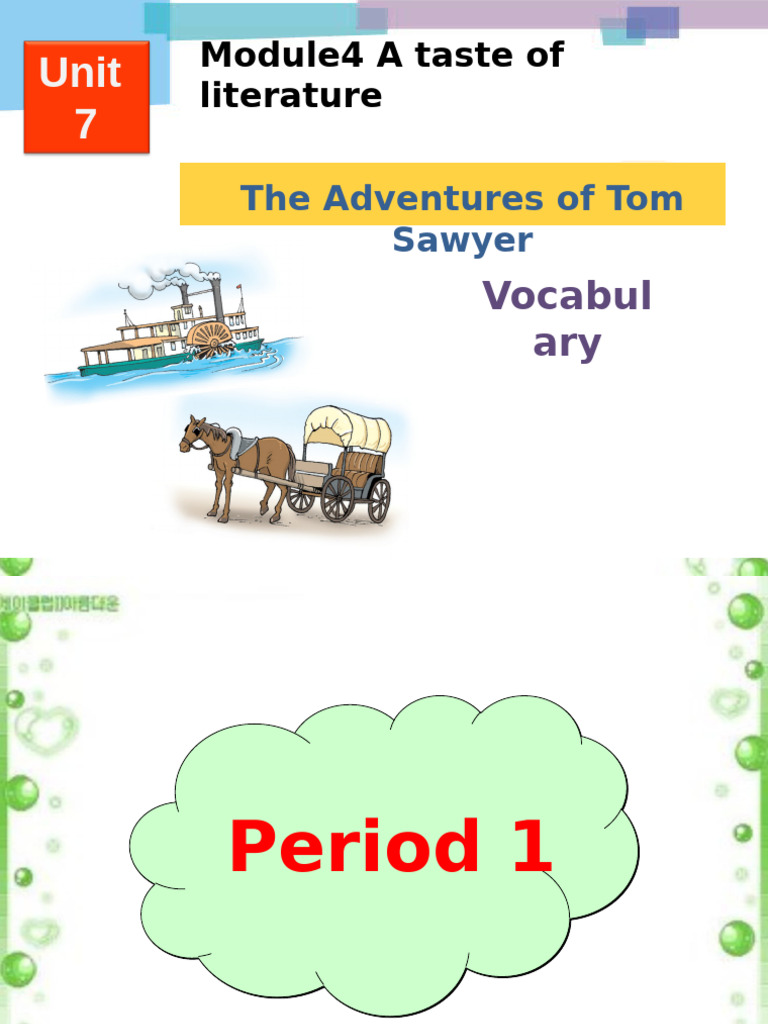 Unit7 The Adventures of Tom Sawyer (Vocabulary) 课件 2022-2023学年牛津深圳版英语九 ...