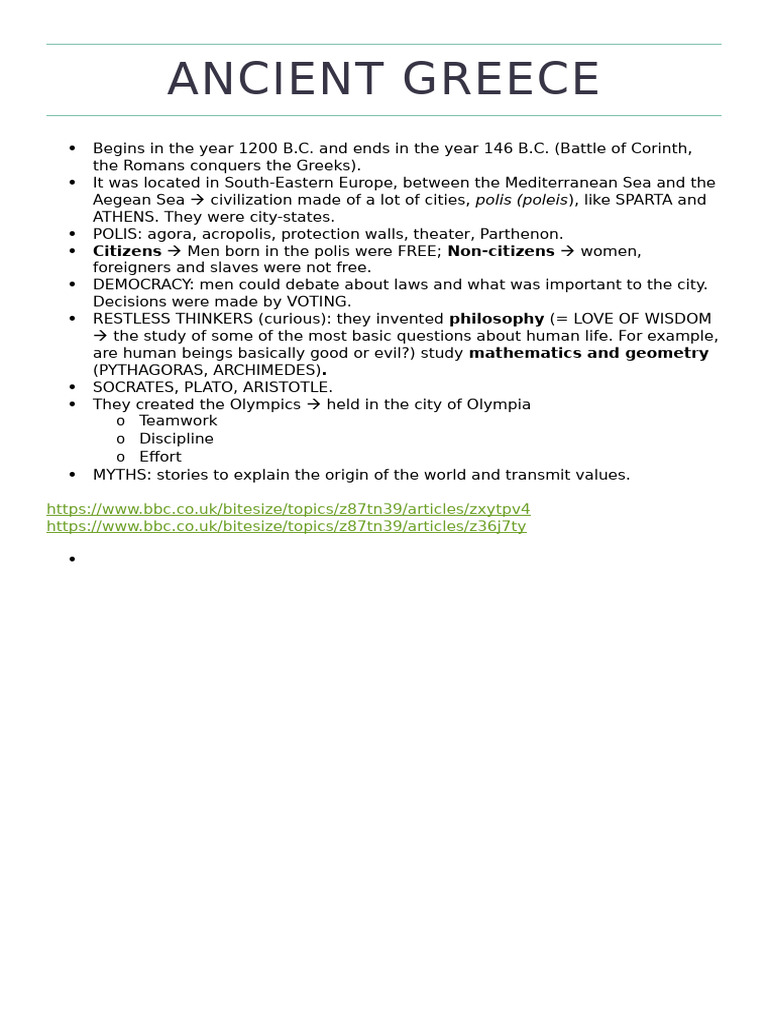 2.Ancient greece | PDF