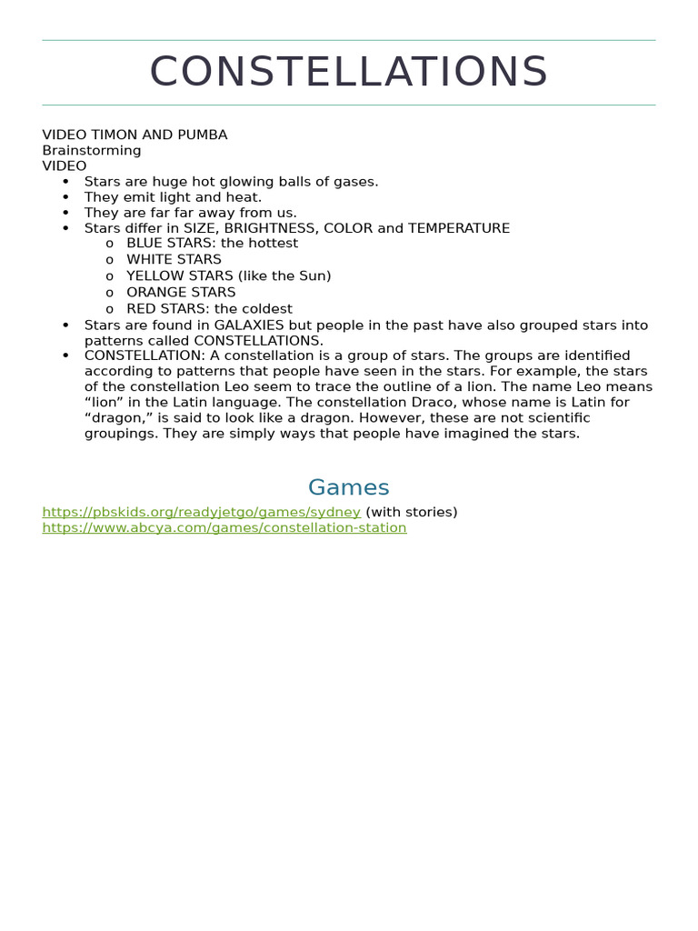 7. Constellations | PDF