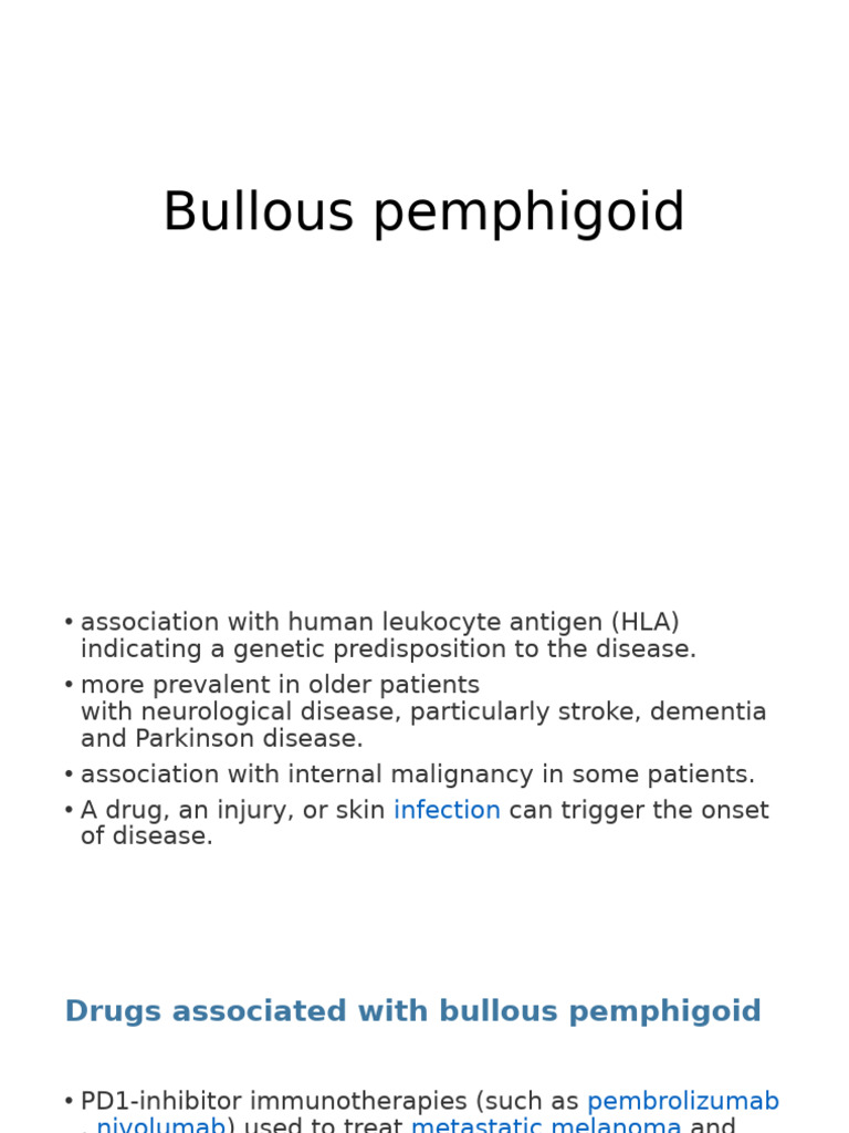 Bullous Pemphigoid | PDF | Medical Specialties | Human Diseases And ...