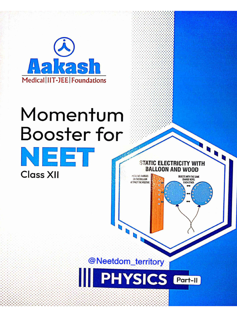 Momentum Booster Physics Class XII (Part 2) - 241204 - 113707 | PDF