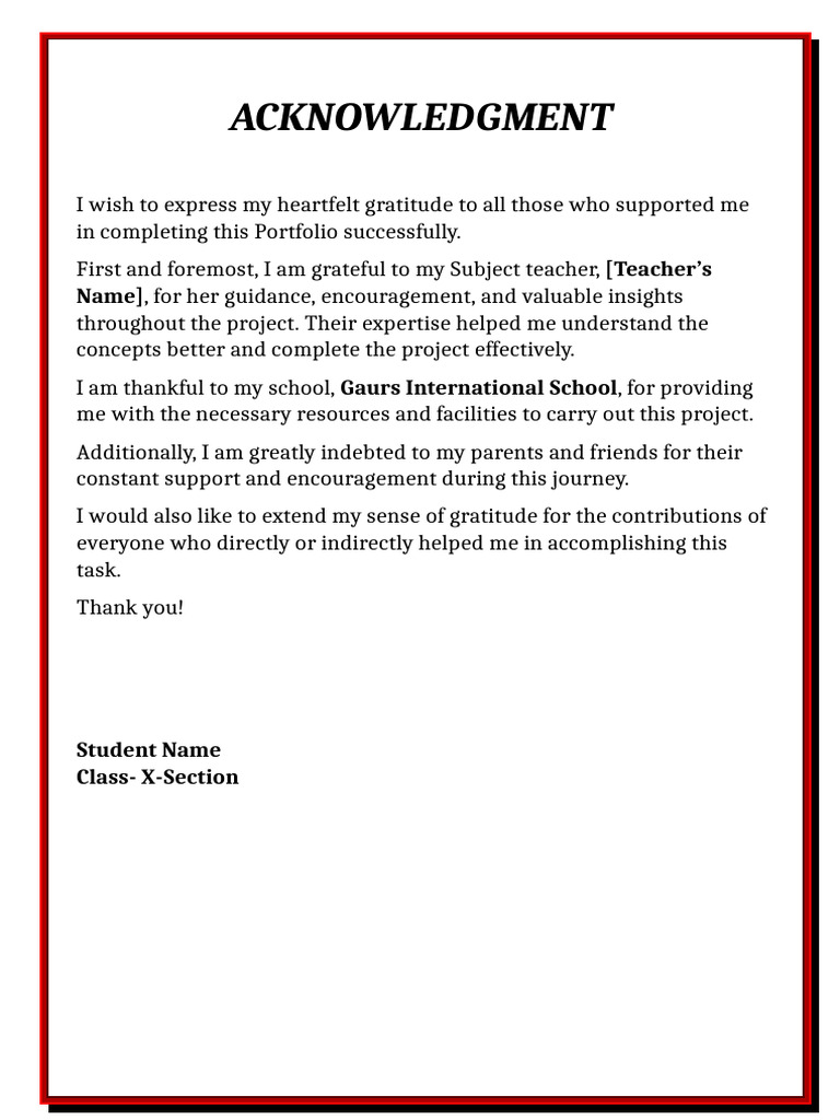 Acknowledgment Sheet | PDF