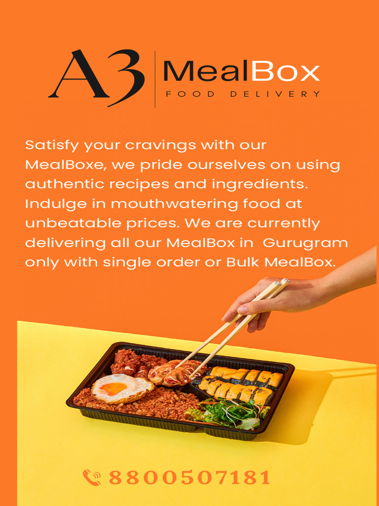 A3-MealBox-3.0 .pdf | PDF | Western Cuisine | Food And Drink Preparation