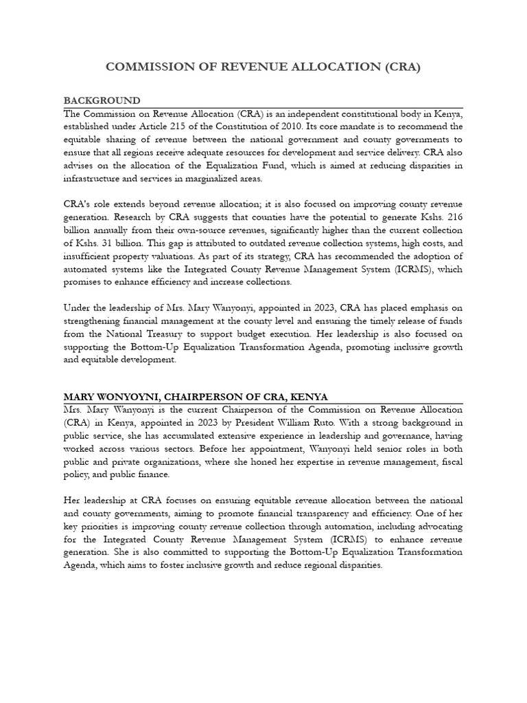 CRA | PDF | Economies