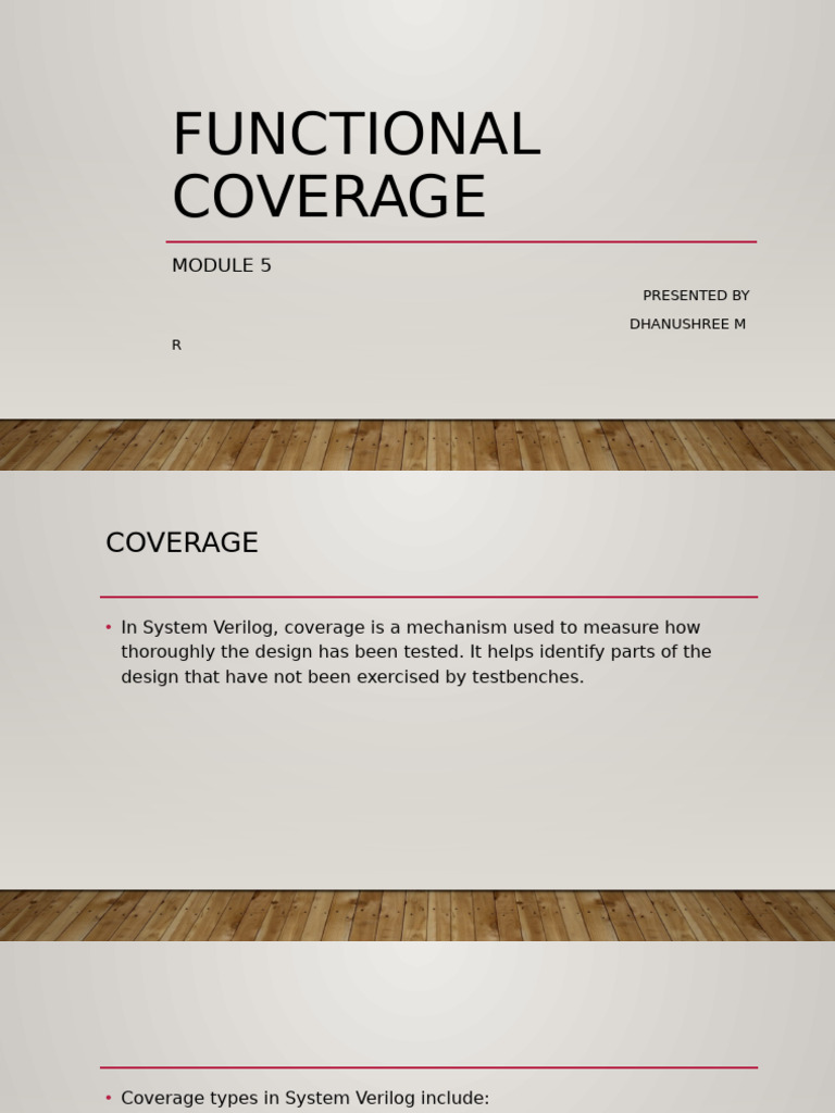 Functional Coverage | PDF | Software Bug | Video