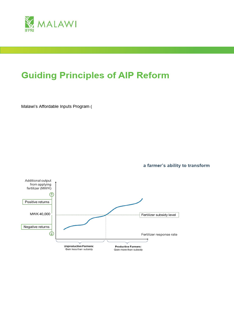 Guiding Principles of AIP Reform. Final | PDF | Subsidy | Agriculture