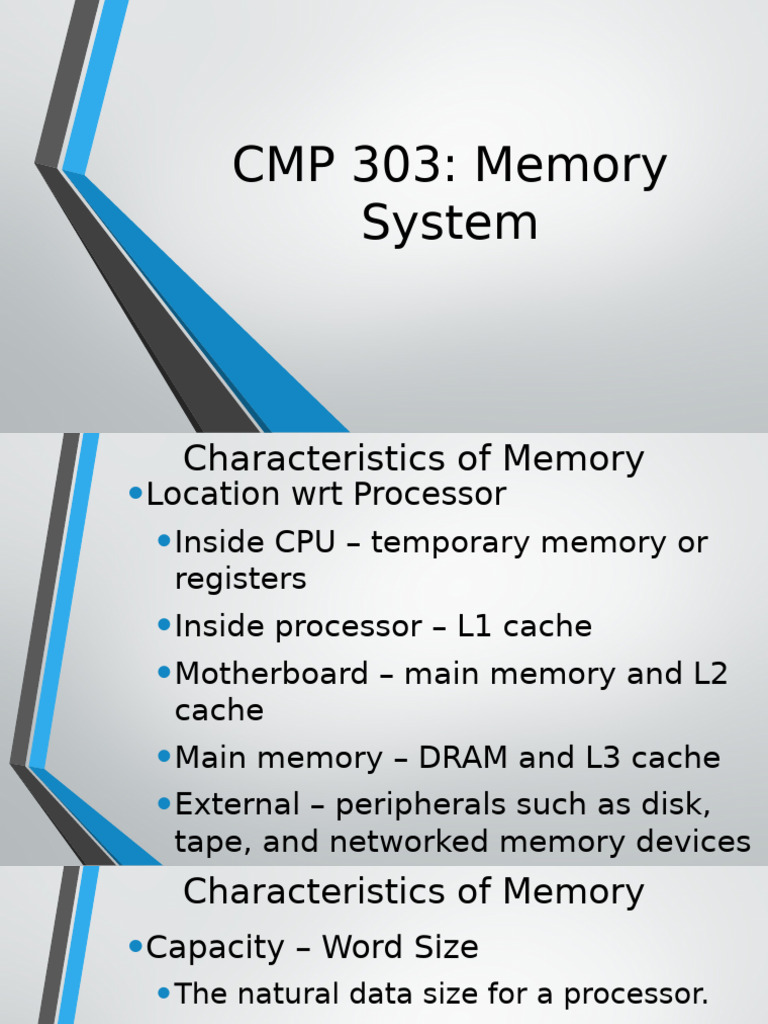 Comp Arch Lect5 | PDF | Cpu Cache | Random Access Memory