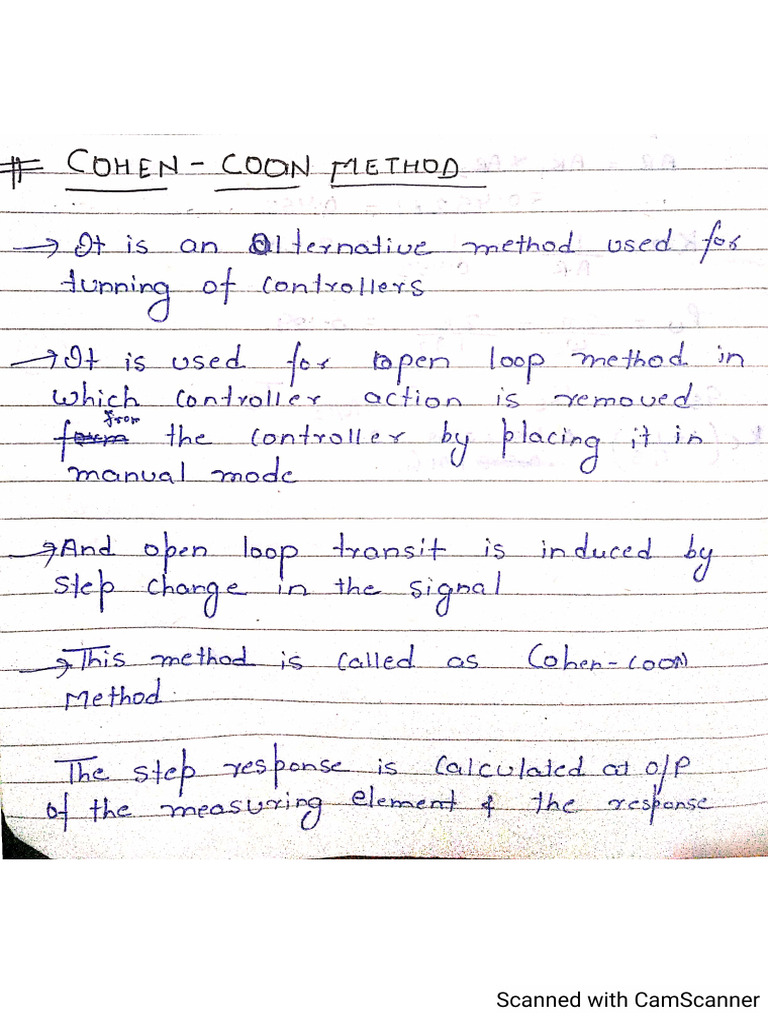 Cohen coon method | PDF