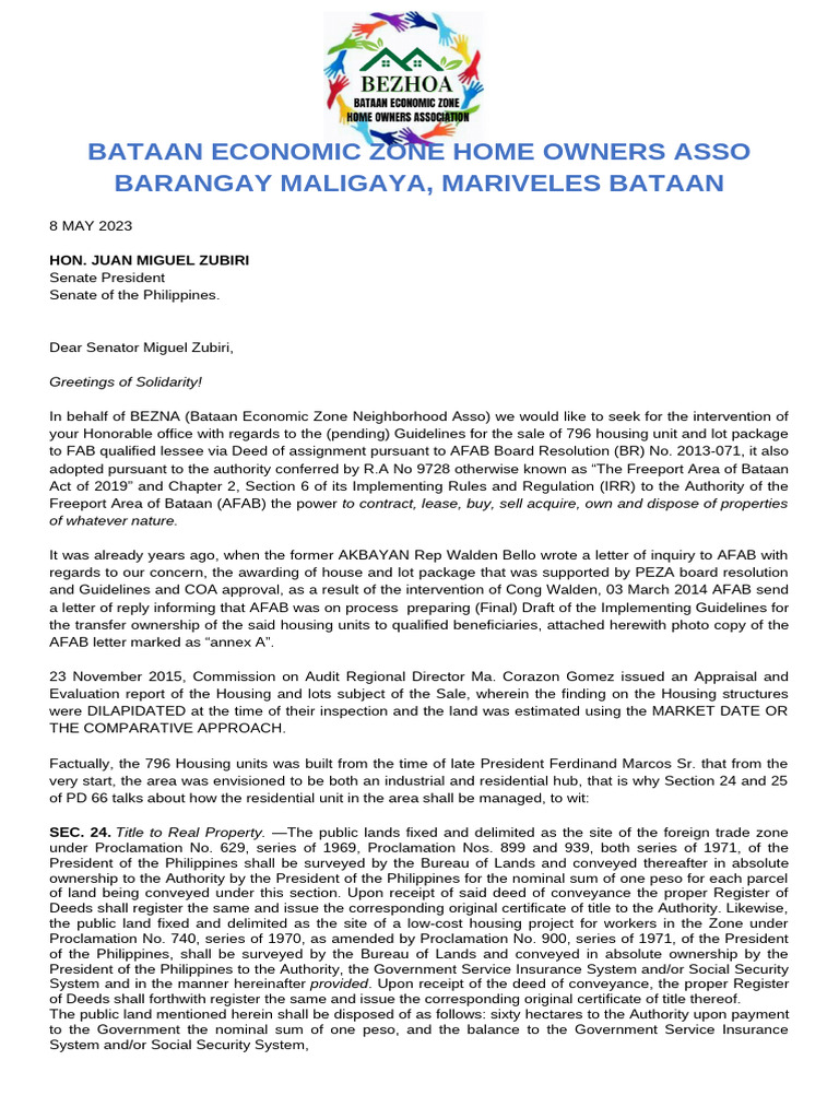 LETTER TO BBM | PDF | Common Law | Private Law