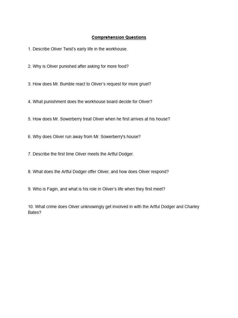 Oliver Twist: Gruel and Character Insights | PDF | Oliver Twist | Fagin