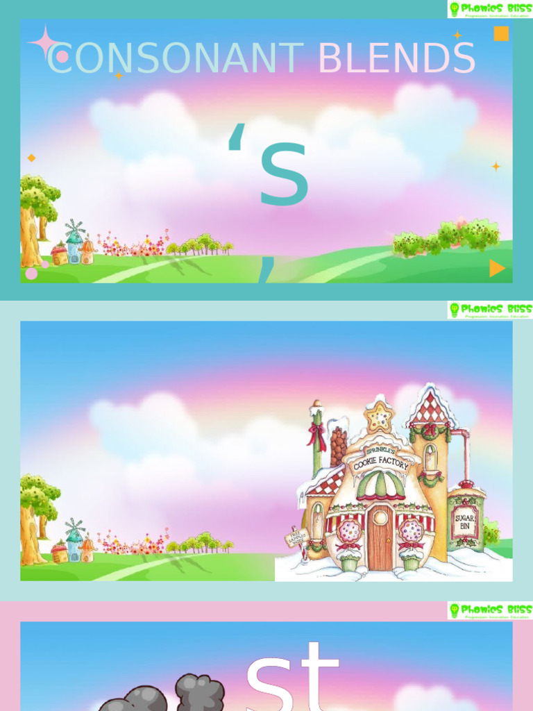 Consonant Blends For S | PDF