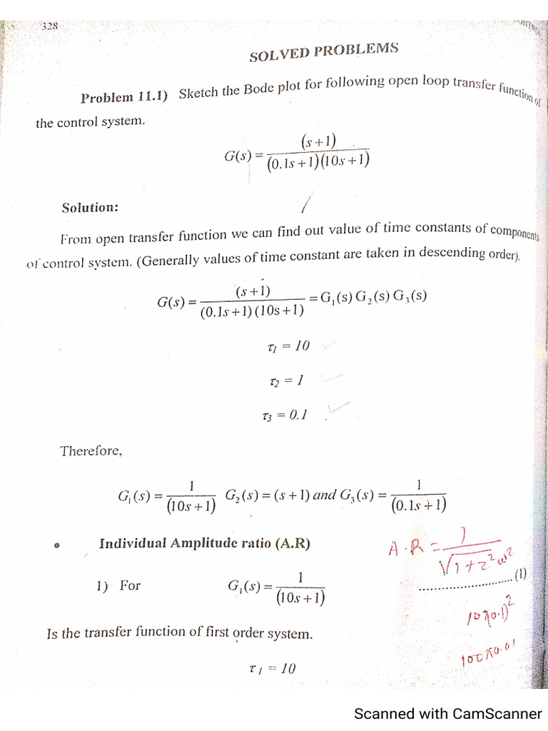 Bode Diagram Problems | PDF