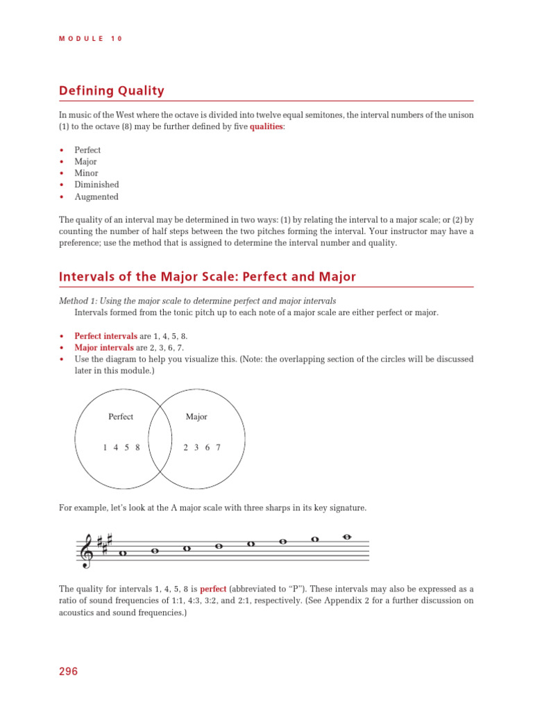 Reading & Exercises - Interval | PDF | Interval (Music) | Scale (Music)