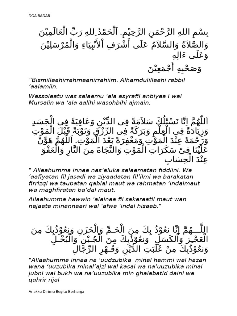 Doa Selepas Solat | PDF