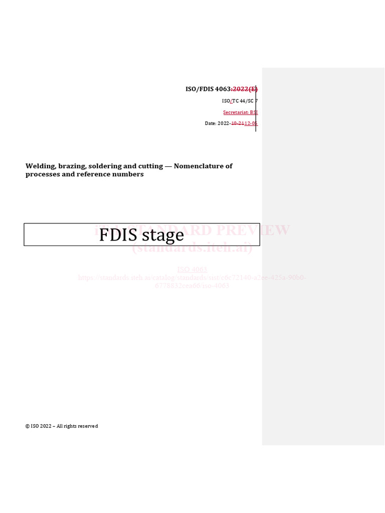 ISO-4063 | PDF | Welding | Construction