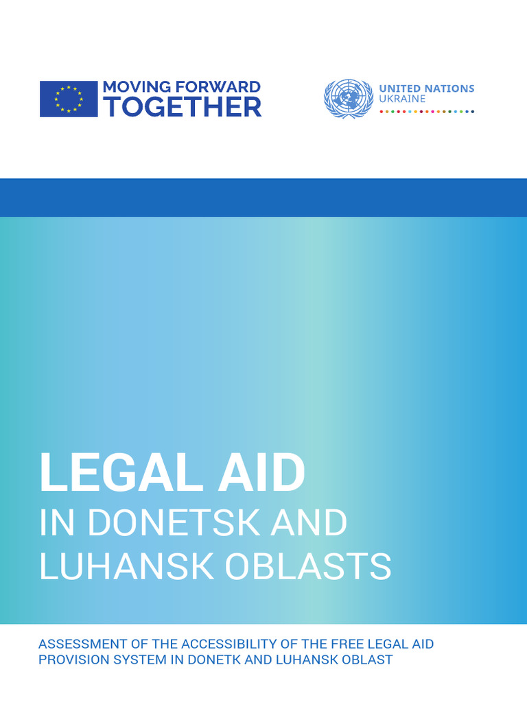 Legal Aid Accessibility in Donetsk & Luhansk | PDF | Legal Aid | Survey ...