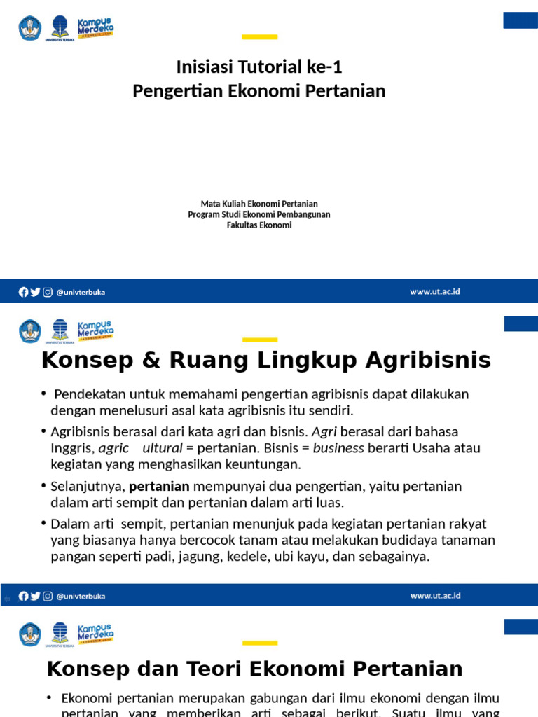 Inisiasi 1 Eko Pertanian | PDF