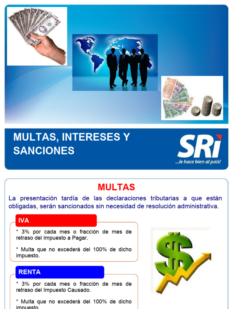 Día 8 - 8.1.- MULTAS INTERESES SANCIONES PECUNIARIAS | PDF | Impuestos ...