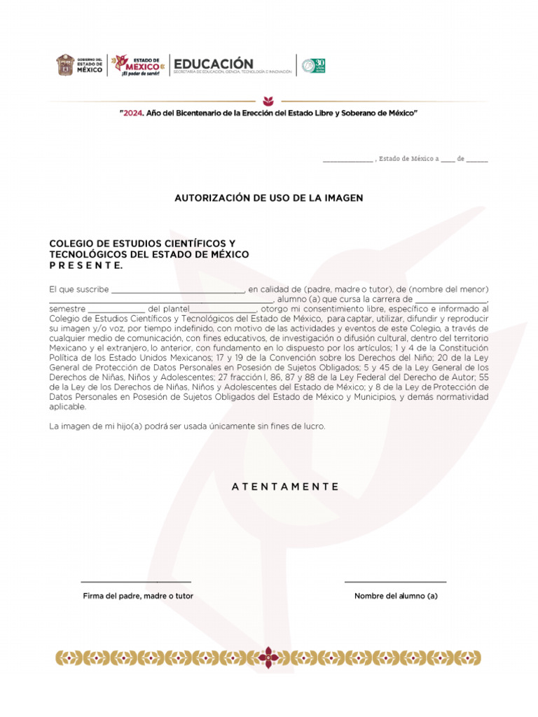 Autorización de Imagen | PDF