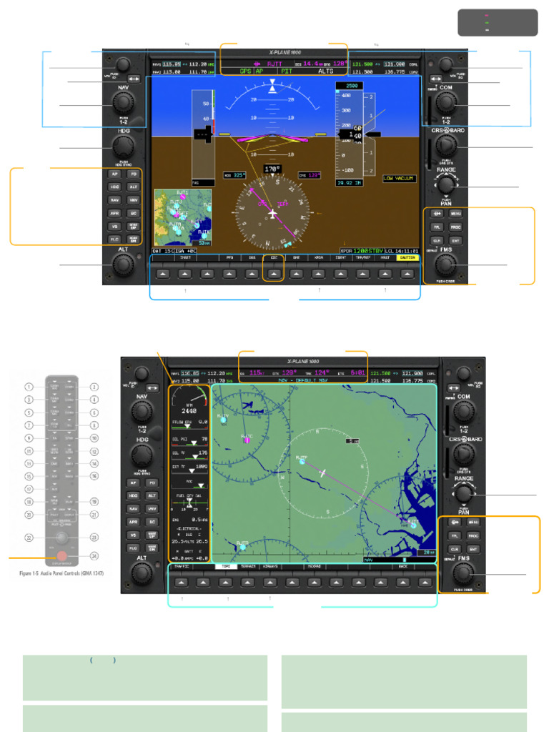 G1000 Cheat Sheet - Compressed | PDF | Aerospace | Transport Safety