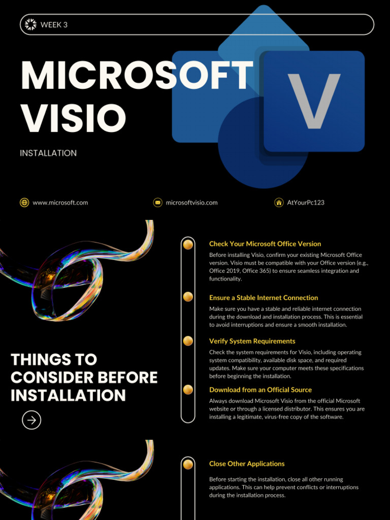 Week 3 - MS VISIO INSTALLATIOn | PDF