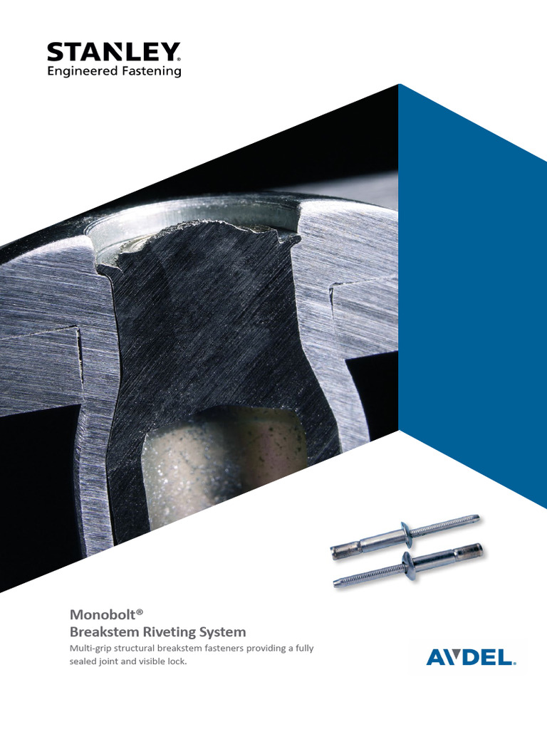 Monobolt Datasheet - English - A4 Size - EMEA Region | PDF | Rivet ...