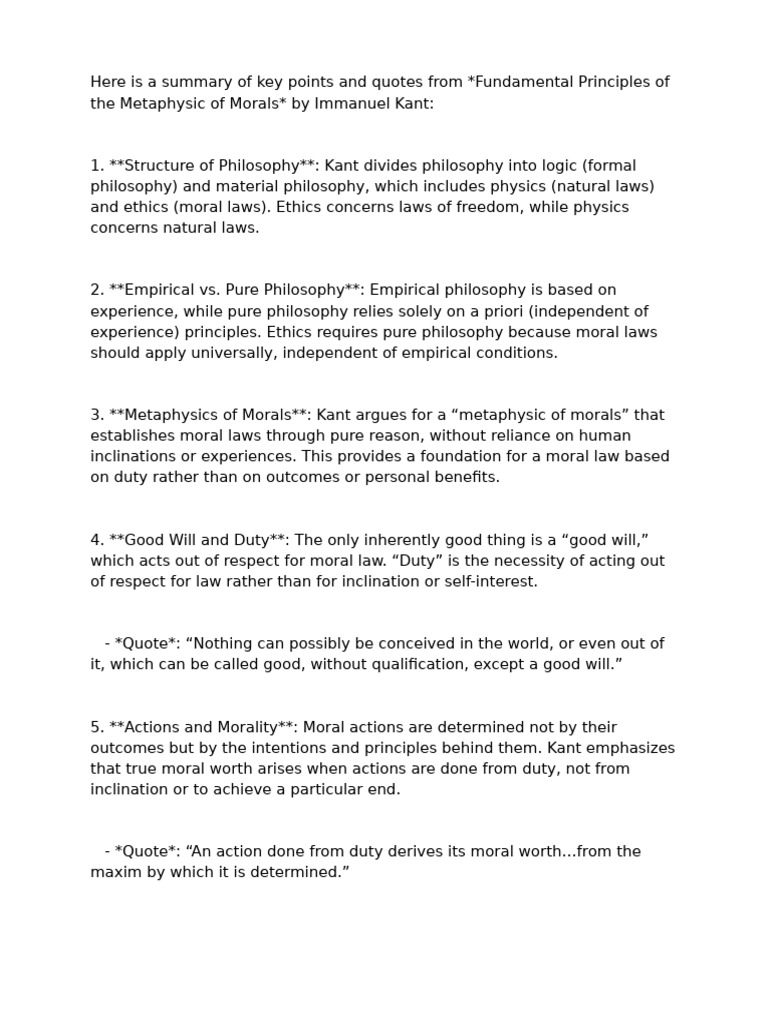 Ethics Notes 2 | PDF | Immanuel Kant | Virtue