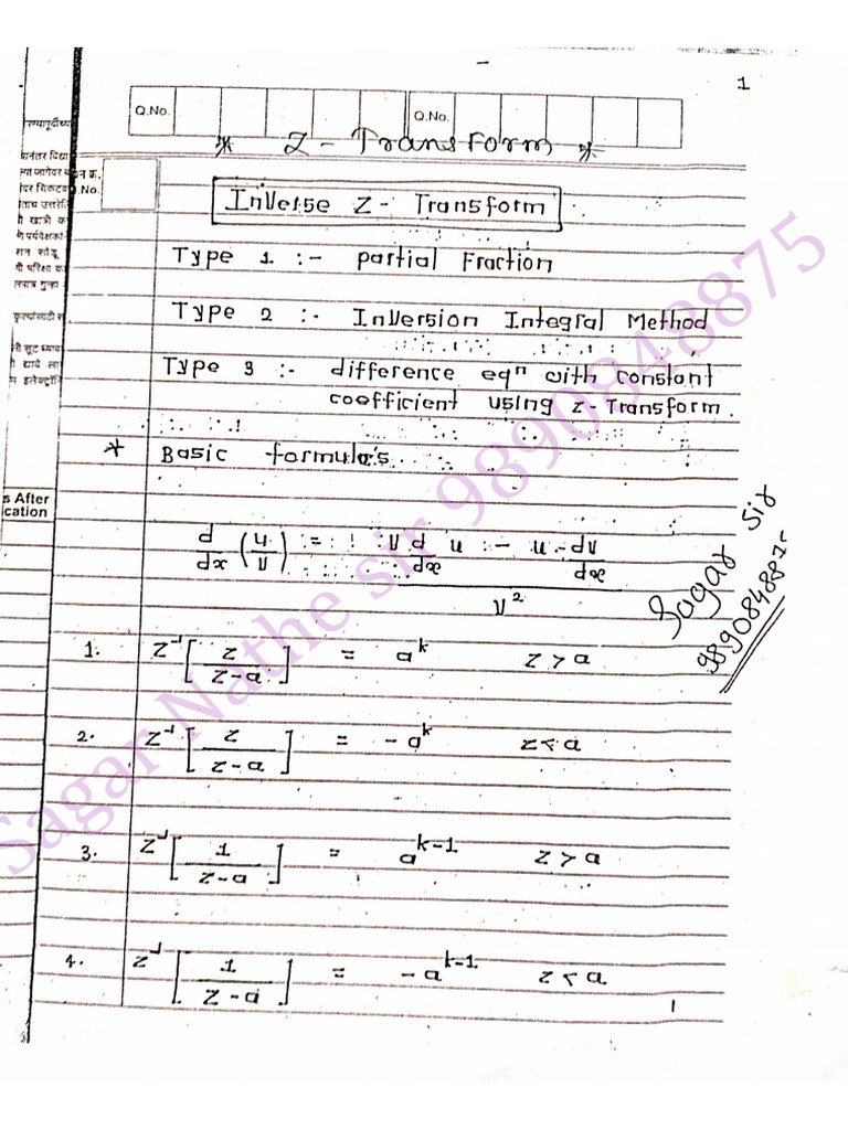 M3 Z Transform | PDF