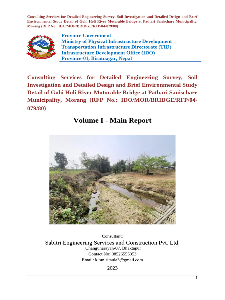 Main Report-Gohi Bridge | PDF | Earthquakes | Earth Sciences