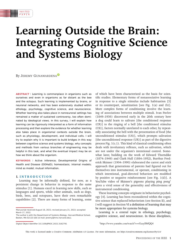 Jg Ieee Learning | PDF | Classical Conditioning | Learning