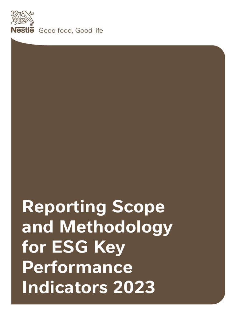 Reporting Scope Methodology Esg Kpis 2023 en | PDF