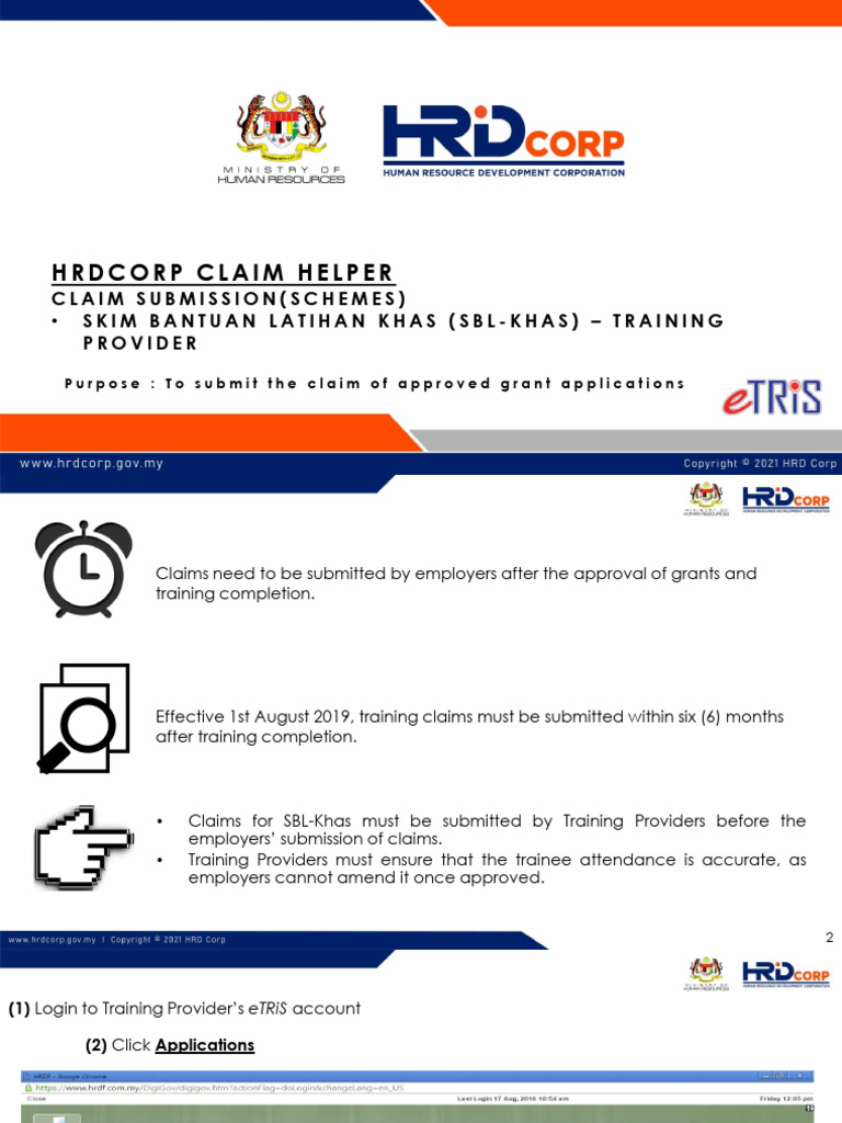 Claim Submission SBLKHAS TP HRDCORP Claim Helper | PDF | Software | Computing