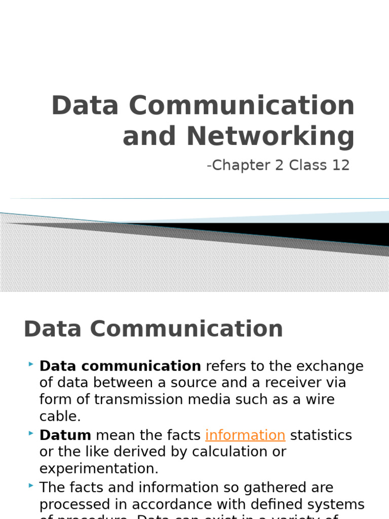 Data Communication and Networking | PDF | Network Topology | Computer ...