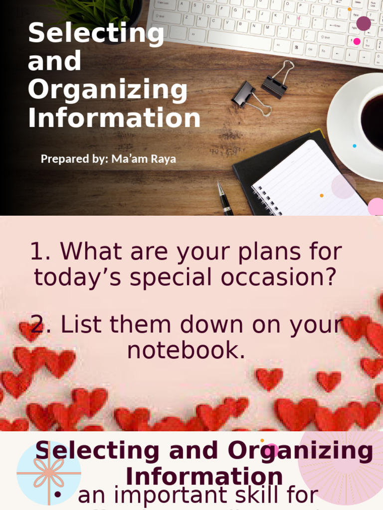 Techniques for Organizing Information | PDF | Information | Map