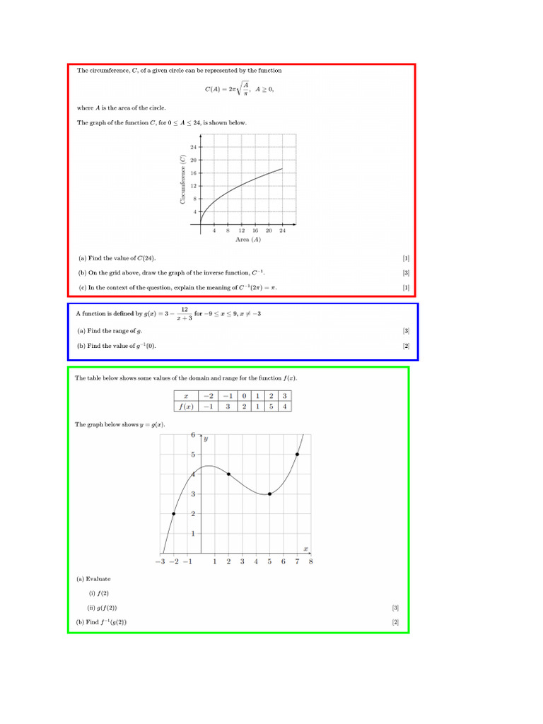 Functions Starter | PDF