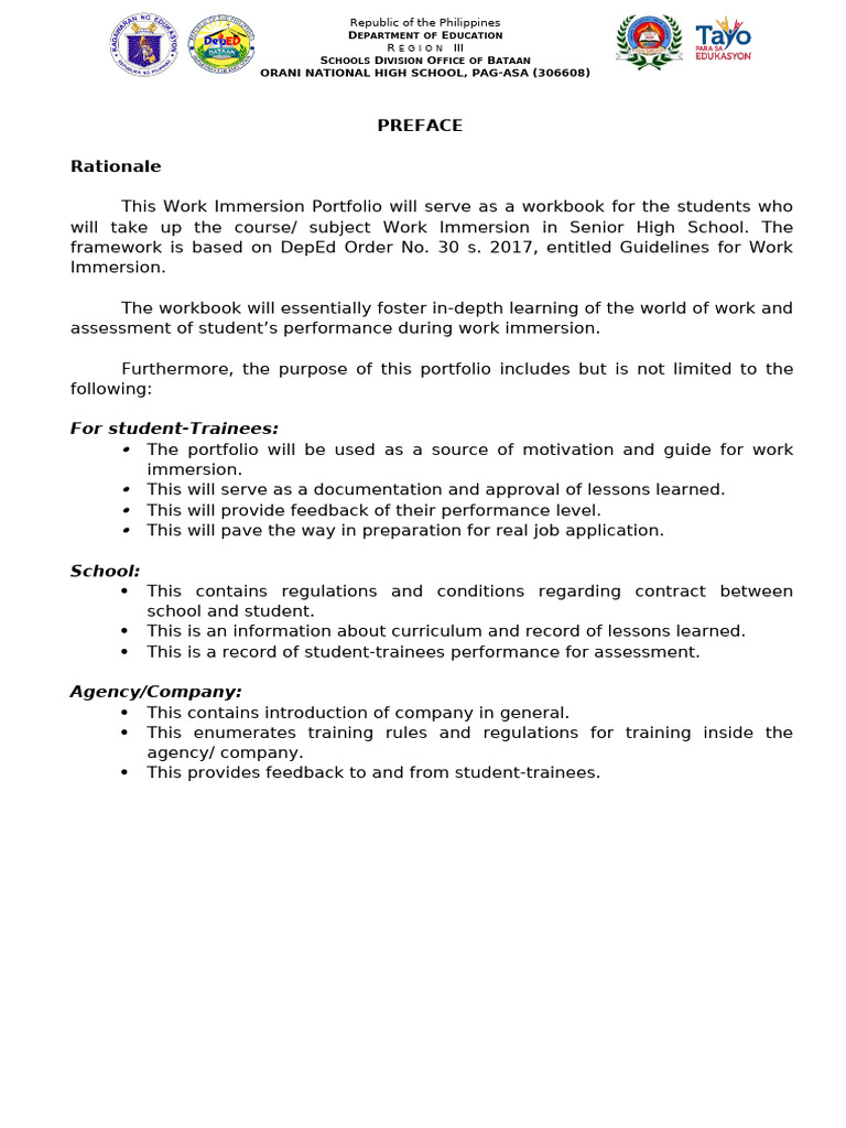 PORTFOLIO-PREFACE | PDF