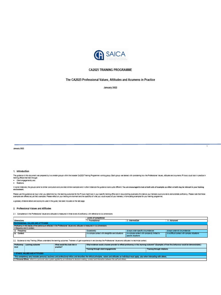 Att 2a - The CA2025 Professional Values Attitudes and Acumens in ...
