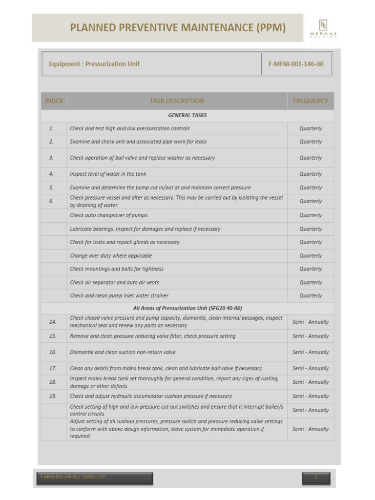 F-MFM-001-146-00 - Pressurization Unit | PDF | Pump | Valve