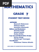 Grade 7 Mathematics | PDF | Mean | Summation