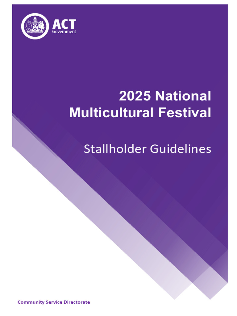 2025 NMF Stallholder Guidelines | PDF | Menu | Integrity