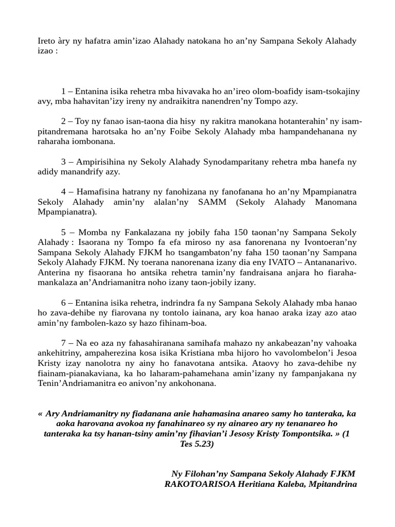 Hafatra | PDF