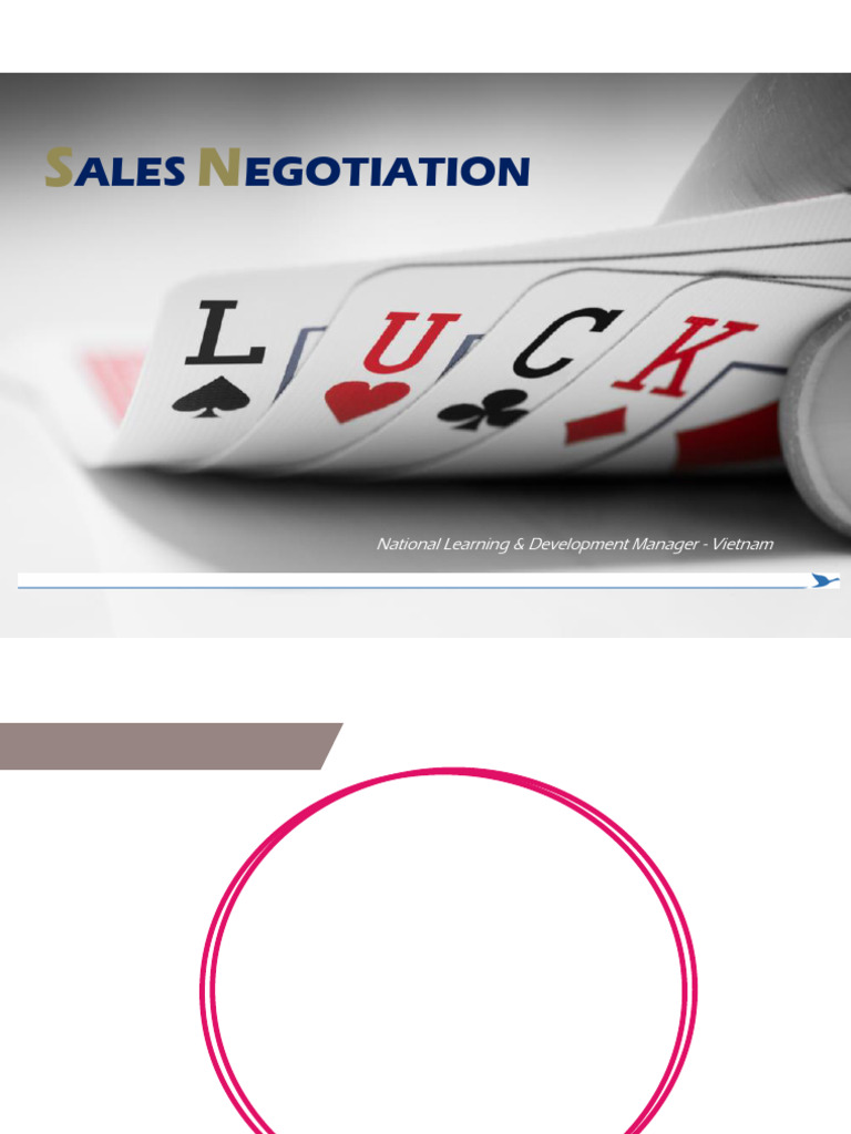 Sales Negotiation Techniques Guide | PDF | Negotiation | Sales