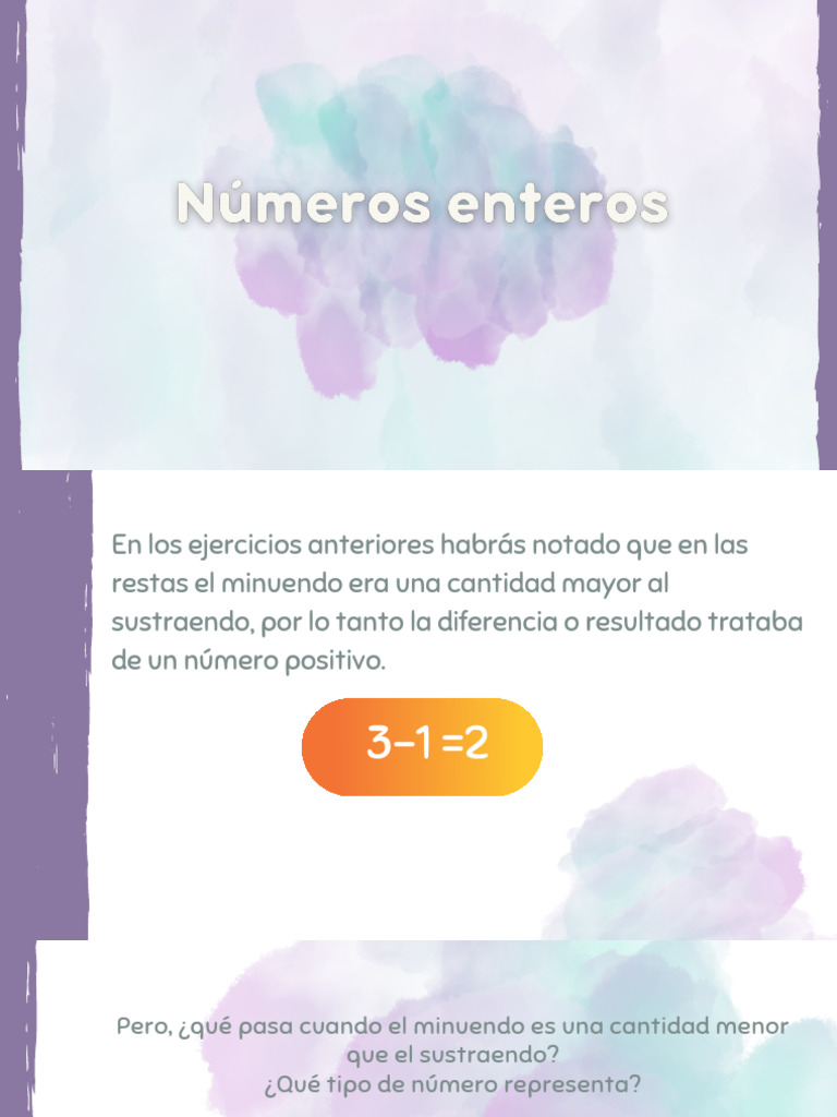Números enteros | PDF