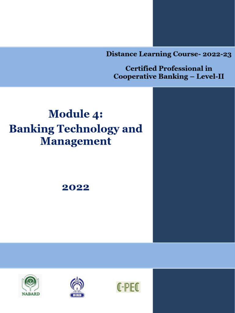 Module 4 - Banking Technology and Management 2022-23 | PDF | Computer ...